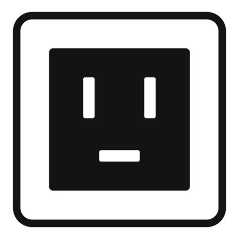 Premium Vector Electric Power Socket Icon Simple Illustration Of
