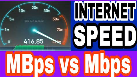 MBps Vs Mbps INTERNET Speeds Explained Bytes Vs Bits Difference In H