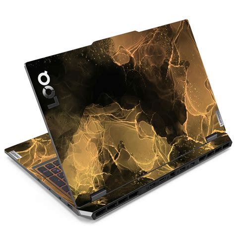 Shop Golden Glow Marble Texture Laptop Skin For Lenovo Loq Buy Online