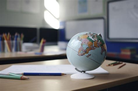 Premium Photo A Globe In Classroom