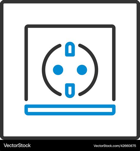 Europe Electrical Socket Icon Royalty Free Vector Image