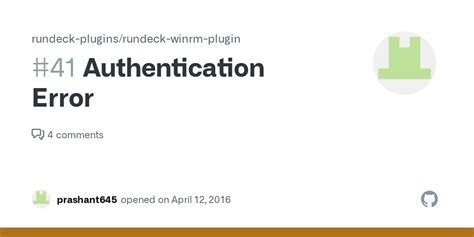 Authentication Error · Issue 41 · Rundeck Plugins Rundeck Winrm Plugin