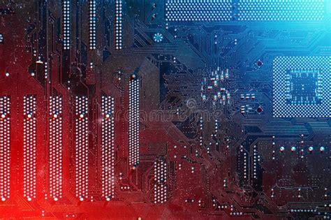Computer Blue Electronic Microcircuit Motherboard Tracks Computer Security Technology