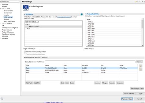 issues making flash partition for bootloader and main program nxp community