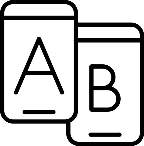 Ab Testing Vector Line Icon 8899177 Vector Art At Vecteezy
