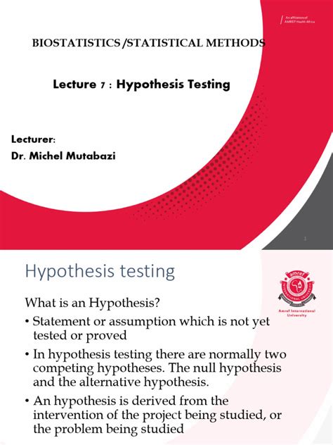 Lecture 7 Hypothesis Testing Pdf