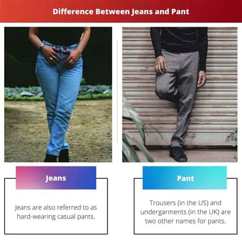 Jeans Vs Pant Difference And Comparison