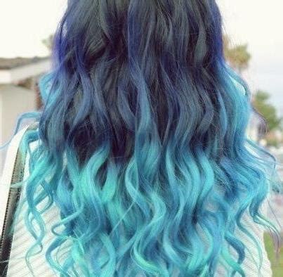Dark Blue And Light Blue Fade Purple Ombre Hair Dip Dye Hair Bright Hair Colors