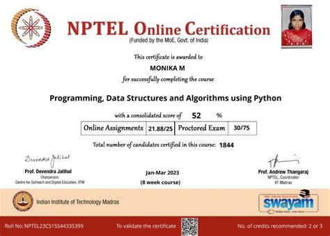 Monika M On Linkedin Course Programmingdata Structures And Algorithms Using Python Source