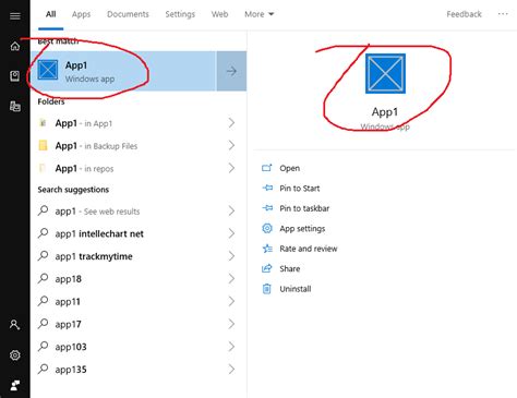 Icon When You Search For An App In Windows 10 Uwp Stack Overflow