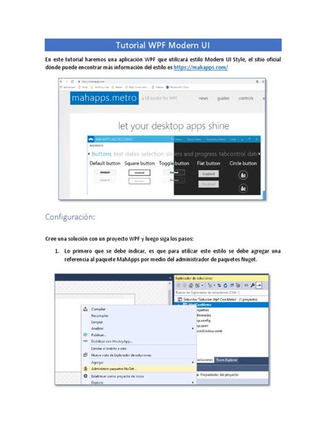 Tutorial Wpf Modern Ui Descargar Gratis Pdf Informática Software