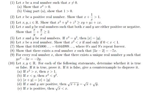 solved 1 let x be a real number such that x 0 a show