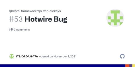Hotwire Bug · Issue 53 · Qbcore Frameworkqb Vehiclekeys · Github