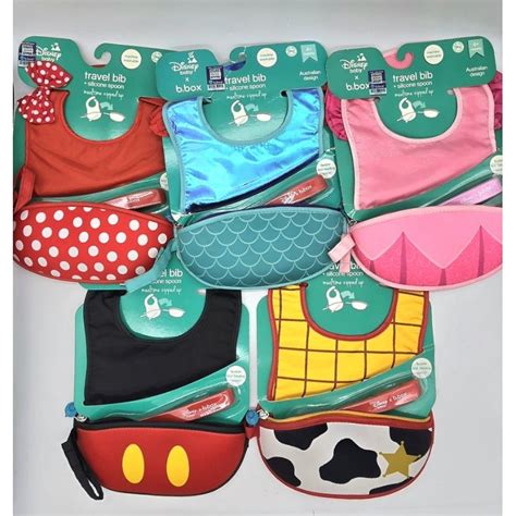 ผ้ากันเปื้อนเด็ก Bbox Travel Bib ลาย Disney พร้อมช้อนซิลิโคน Shopee Thailand