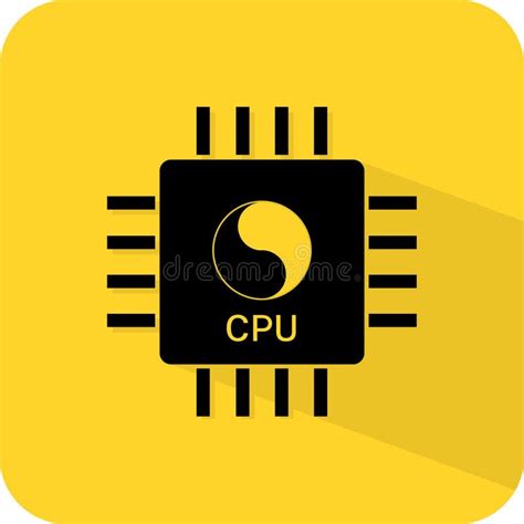 Cpu Sign Processor Icon Microprocessor Chip Central Processing Unit