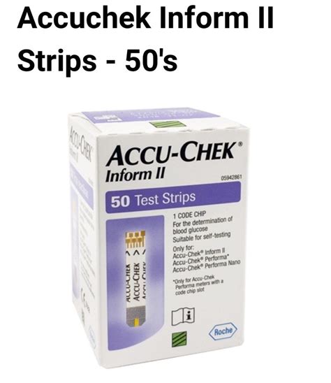 Accu Chek Inform II Health Nutrition Medical Supplies Tools On
