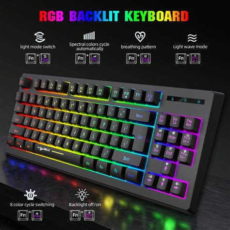 Wireless Keyboard Rechargeable RGB Backlit Ergonomic Keyboard Light Up Silent Keyboard For PC
