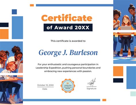 Course Completion Certificate Template Portrait Wordlayouts