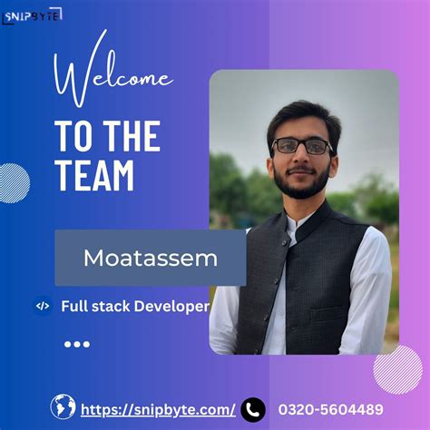 Snipbyte On Linkedin Moatassematsnipbyte Fullstackgenius