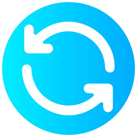 Refresh Arrow Vector Gradient Round Icon 26323066 Vector Art At Vecteezy