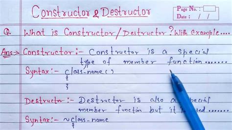constructor and destructor in c constructor and destructor in hindi constructor in c