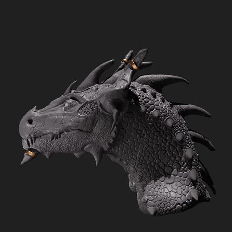 Artstation Голова дракона скульптинг Dragon Head Sculpting