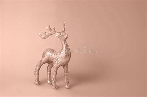 Mocha Mousse Toning Color Of The Year 2025 Sparkling Deer Decoration For Christmas Deer