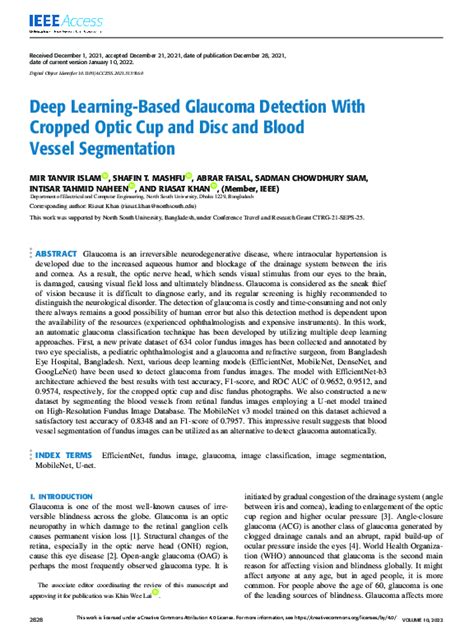 Pdf Deep Learning Based Glaucoma Detection With Cropped Optic Cup And