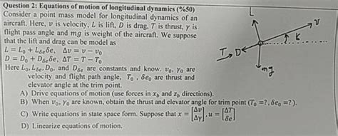 Solved Question 2 Equations Of Motion Of Longitudinal