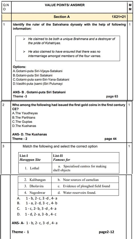 Cbse Class 12 Exam 2022 Marking Scheme History Cbse Exam Portal Cbse Icse Nios Ctet