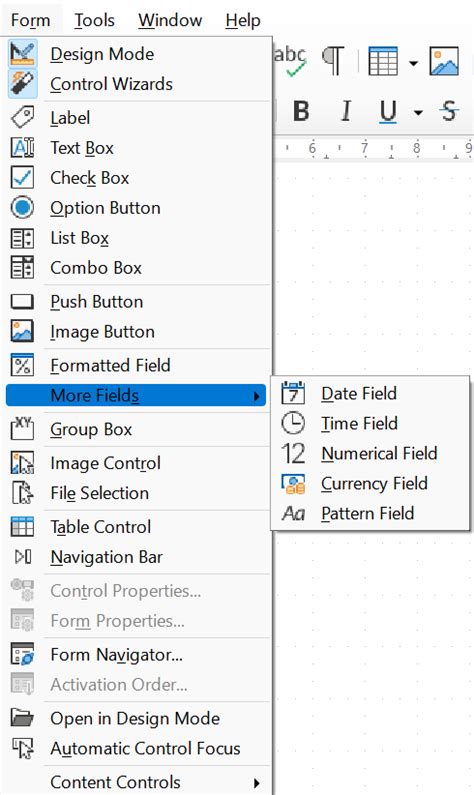 Libreoffice Writer Form Menu In Hindi Libre Office Form Mcq