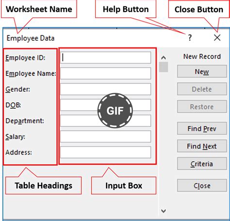 Data Entry Form In Excel Without Vba Thedatalabs