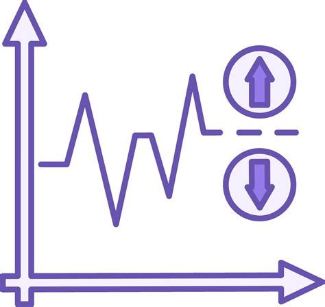 Colored Volatility Icon Illustration Stock Or Securities Price