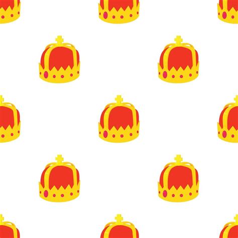 Crown Pattern Seamless Vector 15065510 Vector Art At Vecteezy