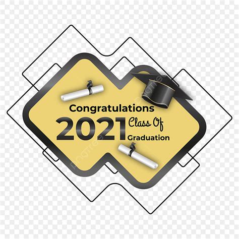 2021 검은 모자 일러스트와 함께 졸업 클래스 졸업하다 축하 모자 Png 일러스트 및 벡터 에 대한 무료 다운로드 Pngtree