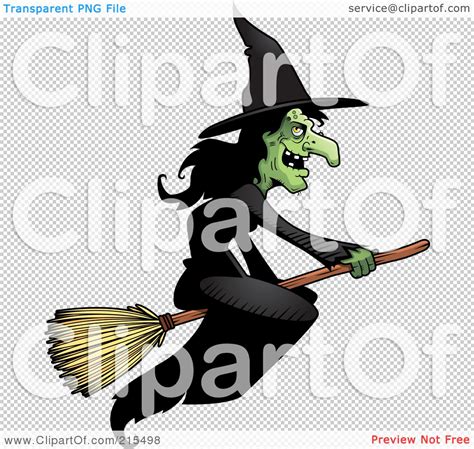 Royalty Free Rf Clipart Illustration Of A Wicked Witch In A Black