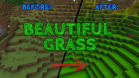 More Beautiful Grass Minecraft Texture Pack Addon