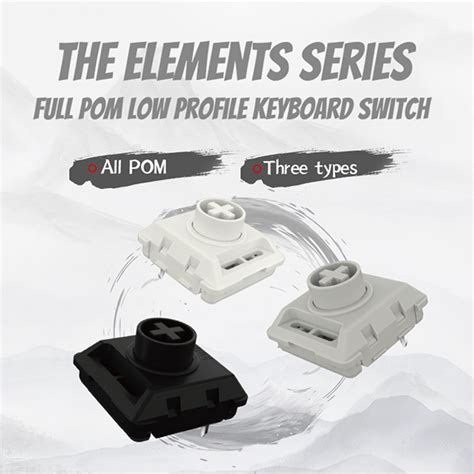 China Kailh Choc V2 Full Pom Low Profile Keyboard Switch Factory