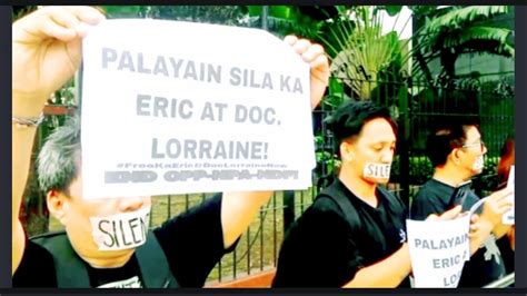 Silent Protest Palayain Si Ka Eric Celis At Dr Lorraine Badoy Youtube