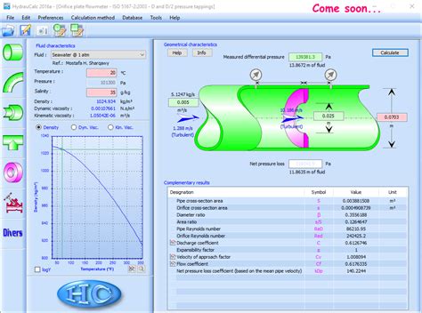 Flow Measurement Orifice HydrauCalc