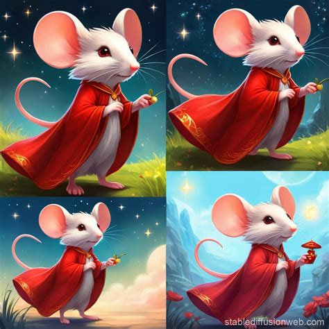 Red Dressed Mouse Sprite Sheet Stable Diffusion Online