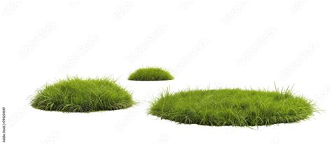 Series Of Grass Circles Decreasing In Size Used In A Modern Landscape