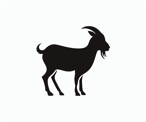Goat Icon Logo Template Goat Silhouette Icon Vector Template 10628593 Vector Art At Vecteezy