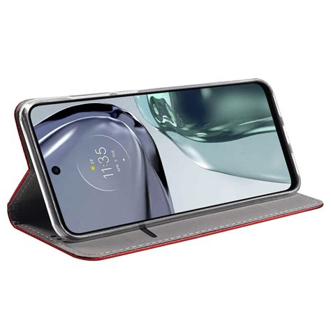 Etui Zamykane Do Motorola Moto G G Czerwone Szk O