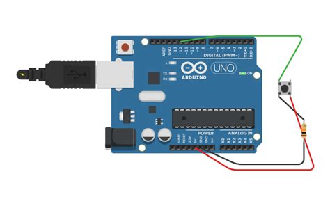 Circuit Design Simple Digital Input Button Tinkercad