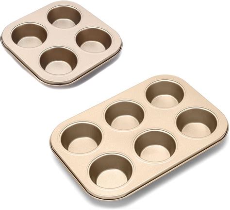 Agsyffd 2 Piece Muffin Pan Cupcake Pan Non Stick Hamburger