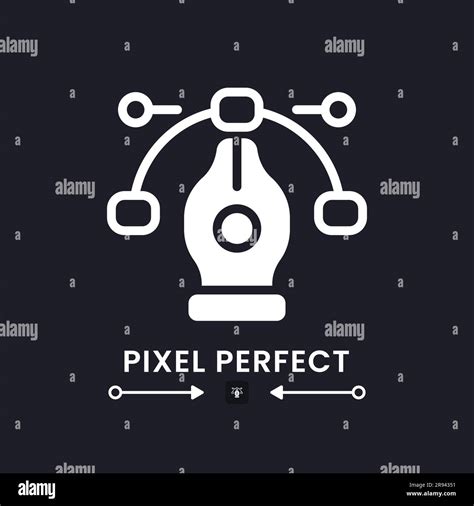 pen tool cursor white solid desktop icon stock vector image and art alamy