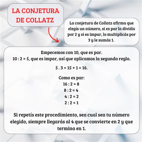 La Conjetura De Collatz Mónica De Valois Educación