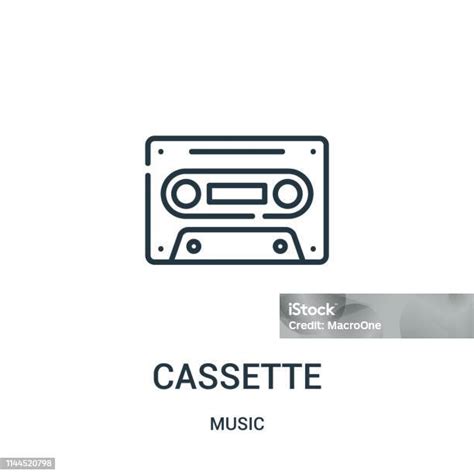 음악 컬렉션에서 카세트 아이콘 벡터입니다 얇은 라인 카세트 개요 아이콘 벡터 일러스트 레이 션입니다 0명에 대한 스톡 벡터 아트 및 기타 이미지 Istock