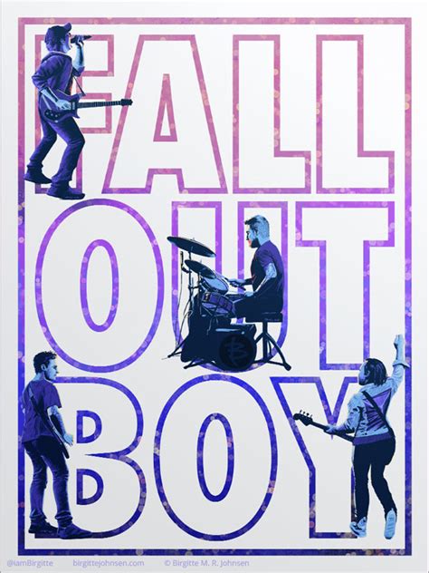 Fall Out Boy Poster Birgitte M R Johnsen Illustration And Design